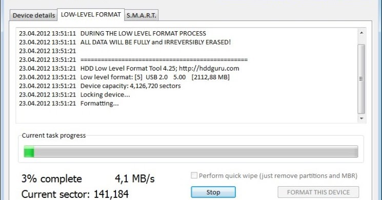Low level format sd card software - formulaptu