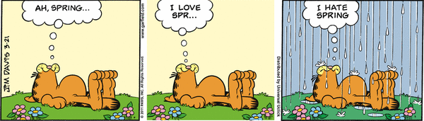 World of Cartoons and Comics: Garfield on the weather