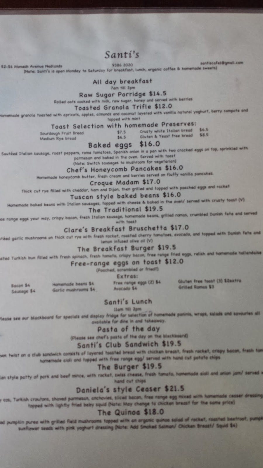 may kay.: mayyn meal - Santi's in Nedlands