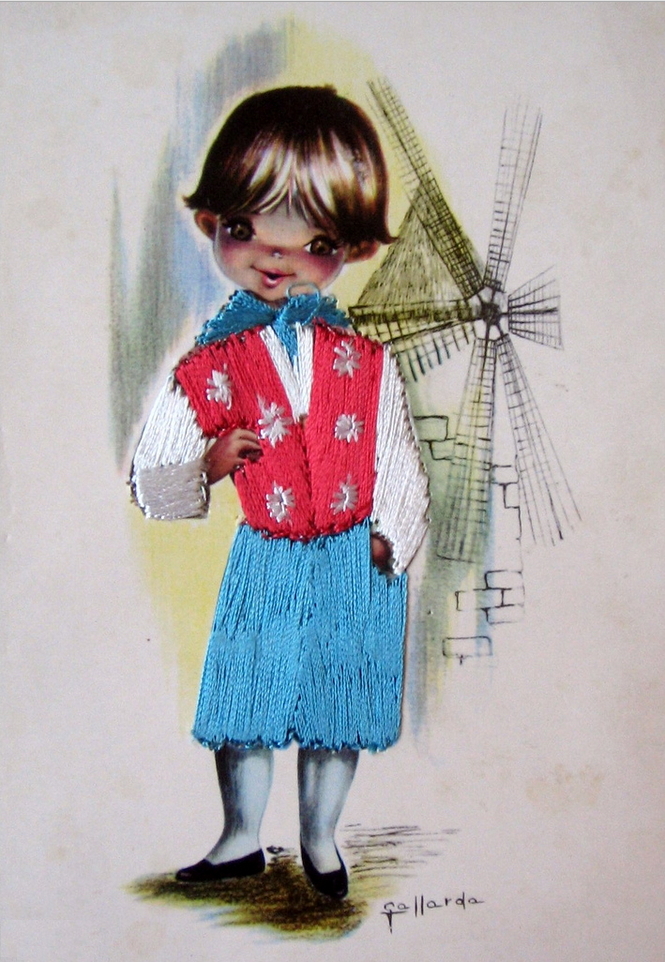 Acqua Magica: Gallarda P5 - Embroidered Postcards