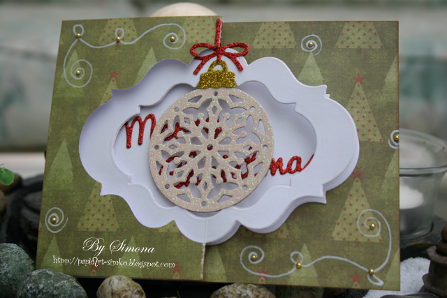 Papiart : Flip Christmas Ornament Card