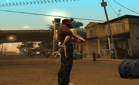 GTA Fury: Armas pelo corpo do CJ San Andreas