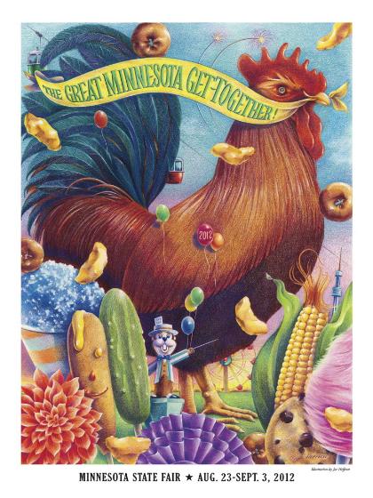 Ticket King St. Paul: 2012 Minnesota State Fair Poster