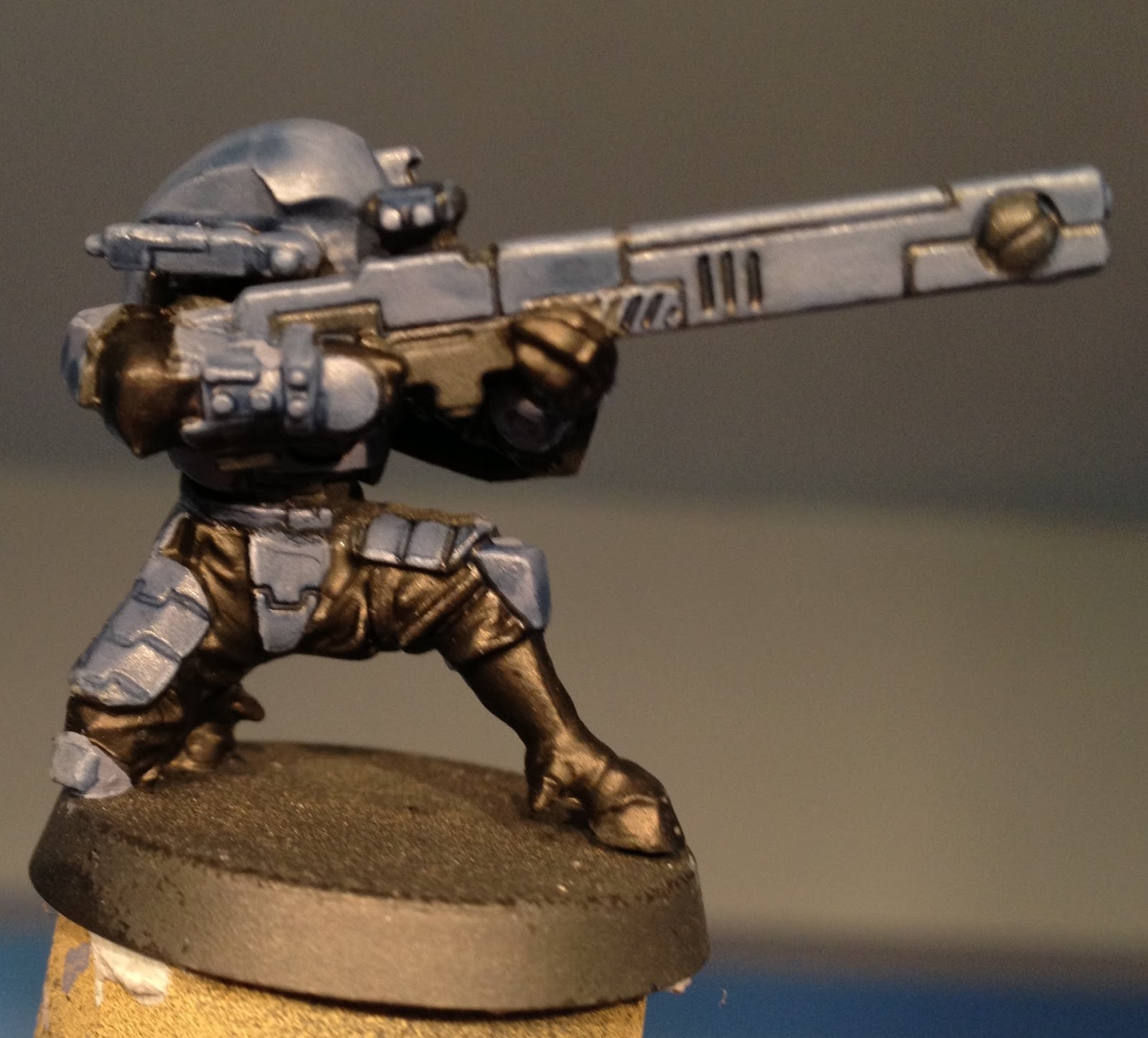 Hand of Junk: Tutorial: Blue Paint Scheme for Tau Firewarriors