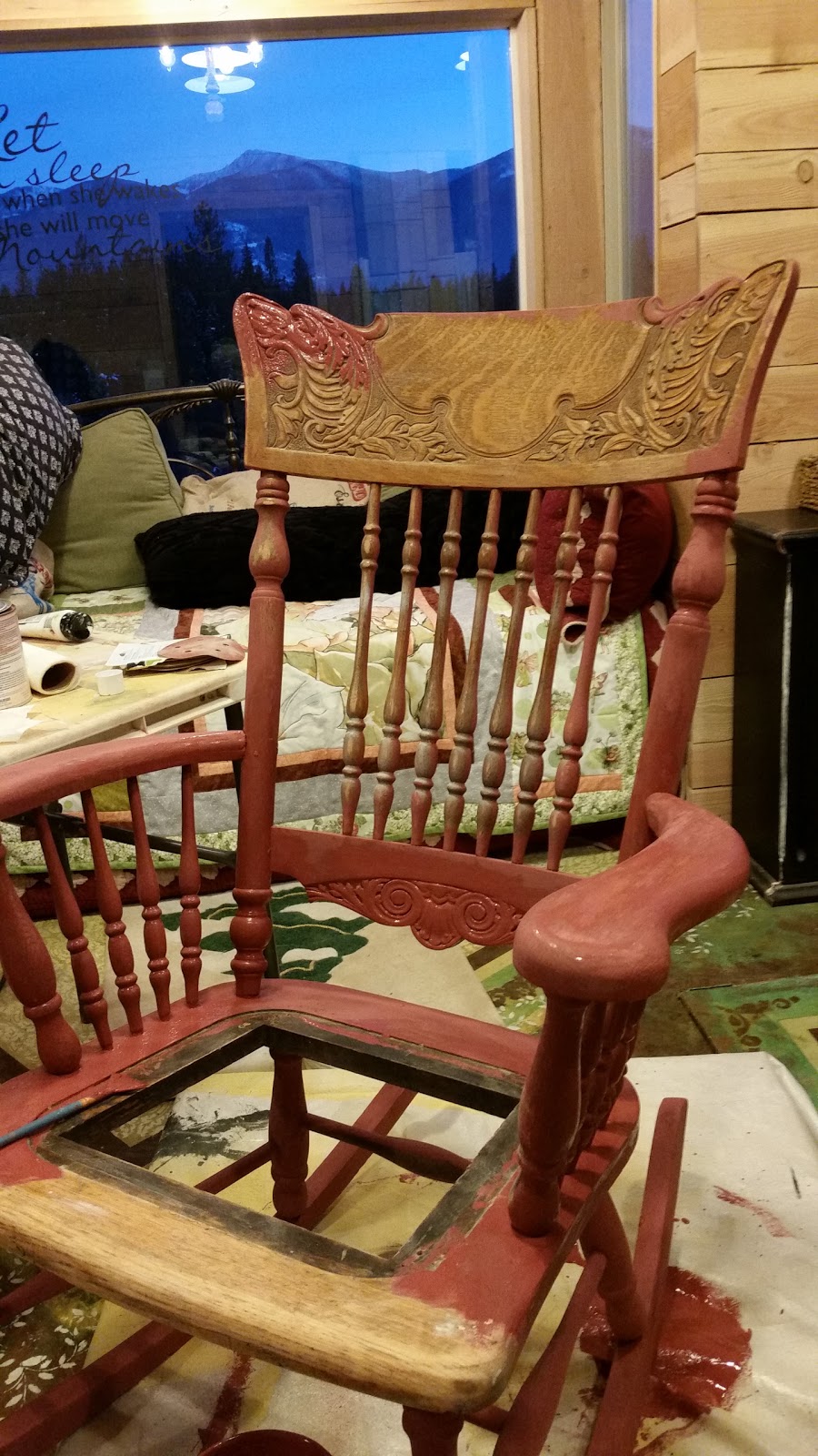 SK On Elderberry: Old Oak Rocker with SK