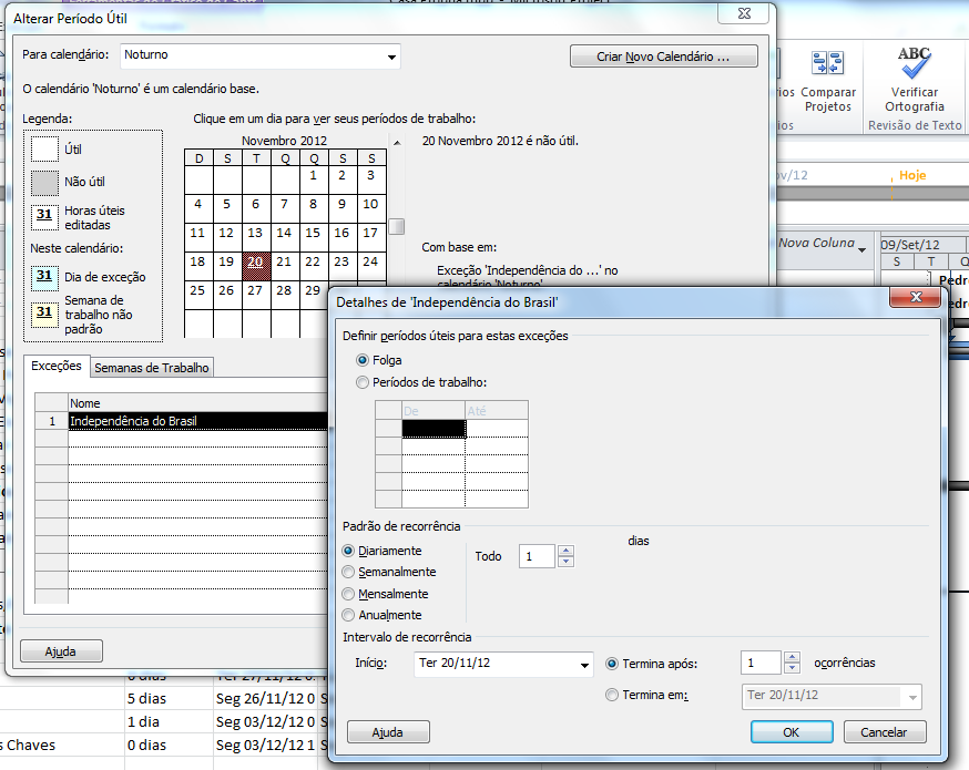 Criando Calendários no MS Project | El Micox