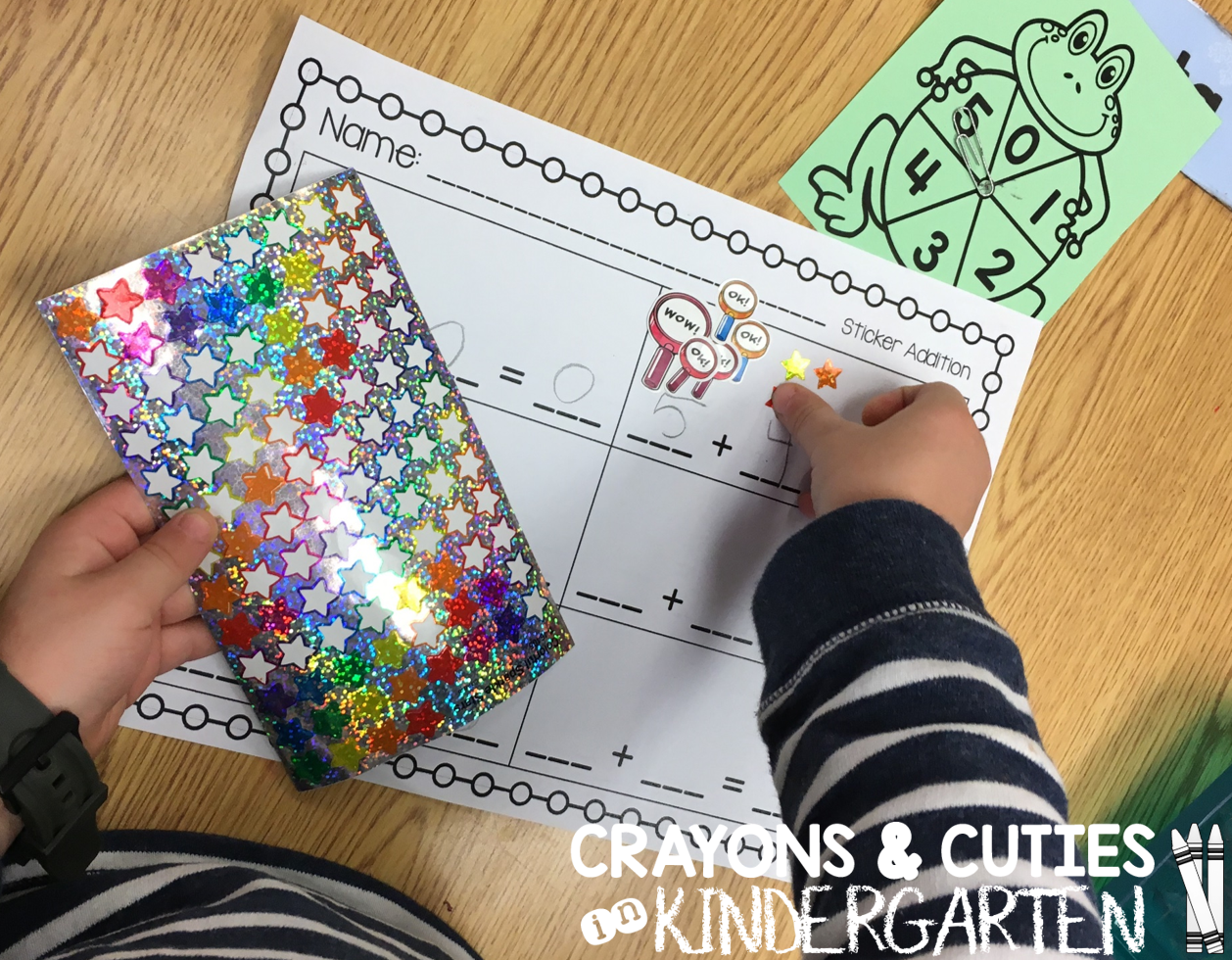 Crayons & Cuties In Kindergarten: Sticker Addition