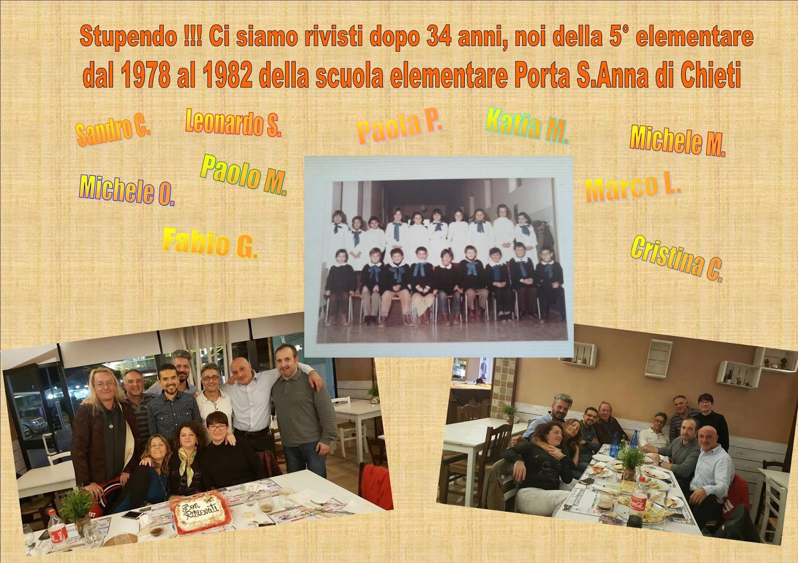 CENSORINO TEATINO: Gli alunni della 5a elementare del 1982 della Scuola ...