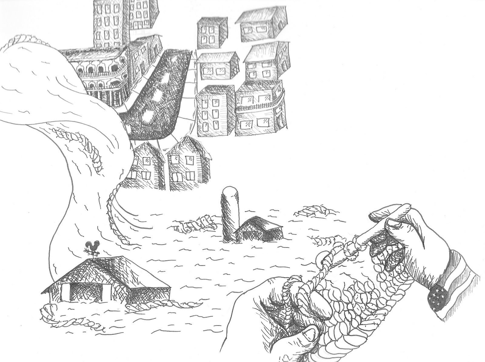 Lisa Bosco's Art Blog: Flood Illustration