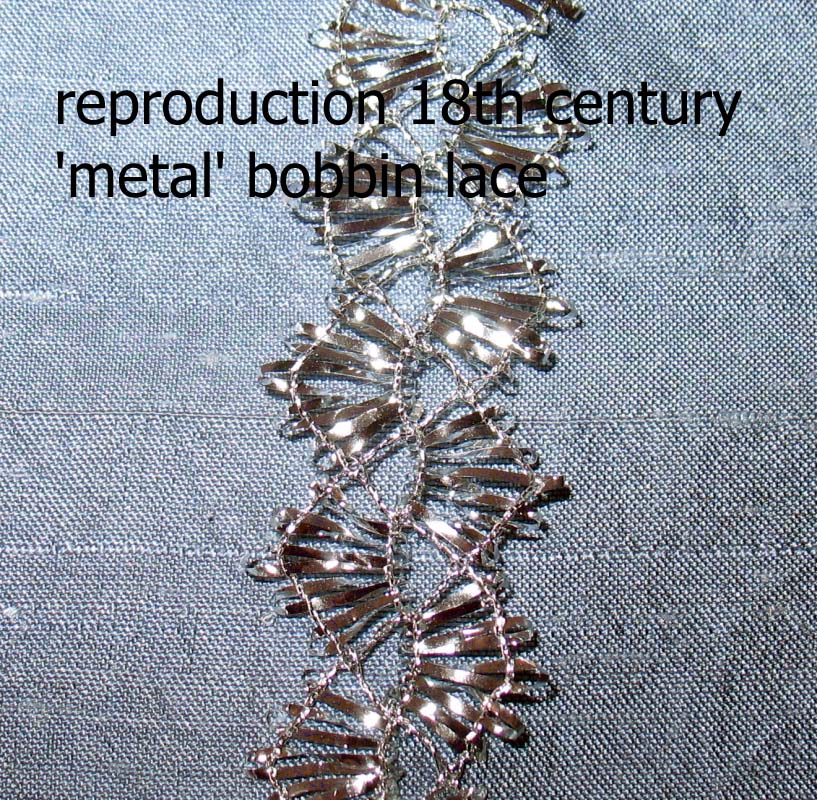 Dress in 18thC Stockholm: HSM 2017 #6: 'Metal' bobbin lace