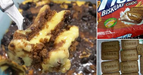 Resepi Tiramisu Biskut Coklat Tiger Yang Sedap Mudah | Panas