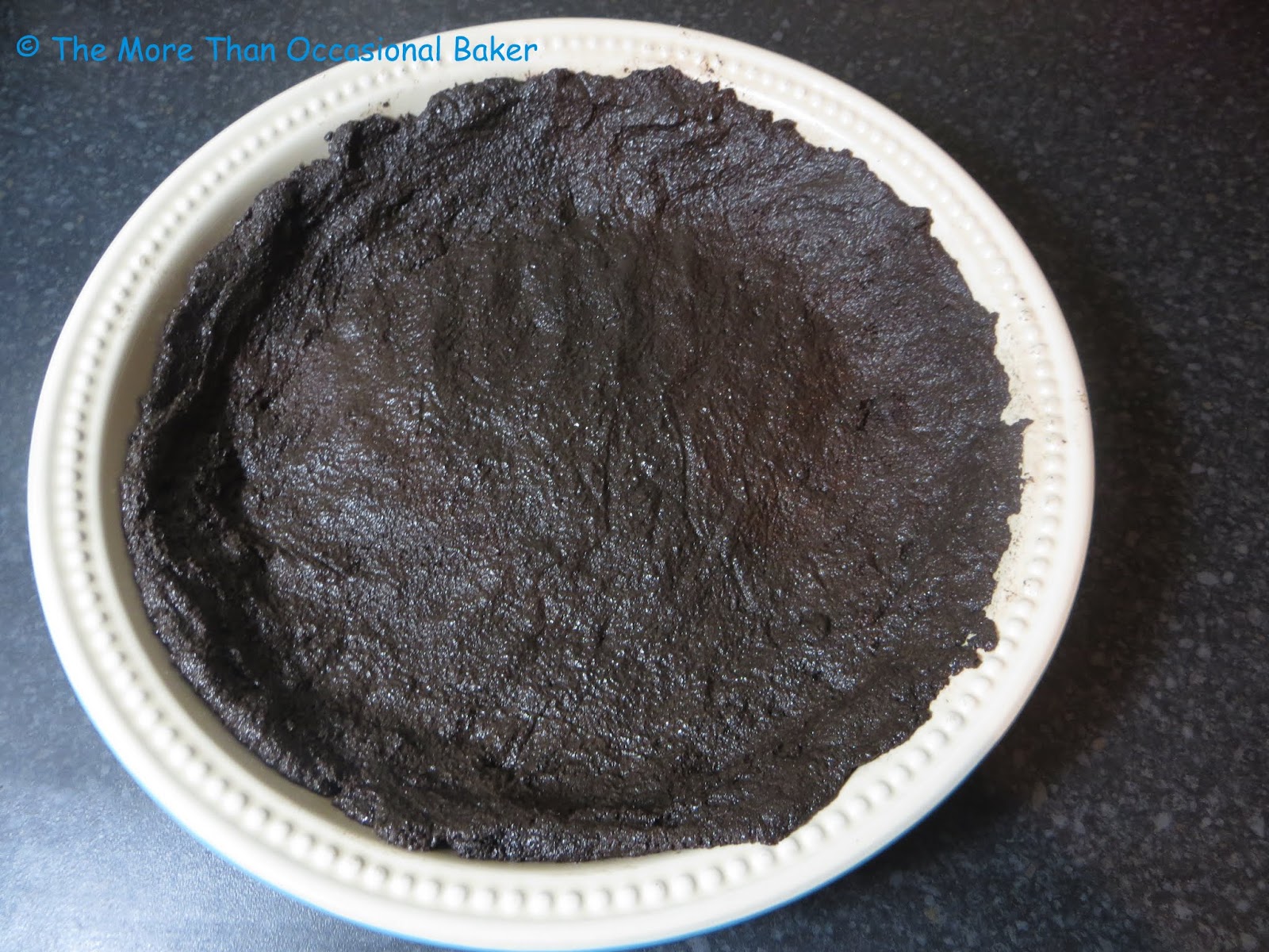 The more than occasional baker: Dark Chocolate Salted Caramel Oreo Pie