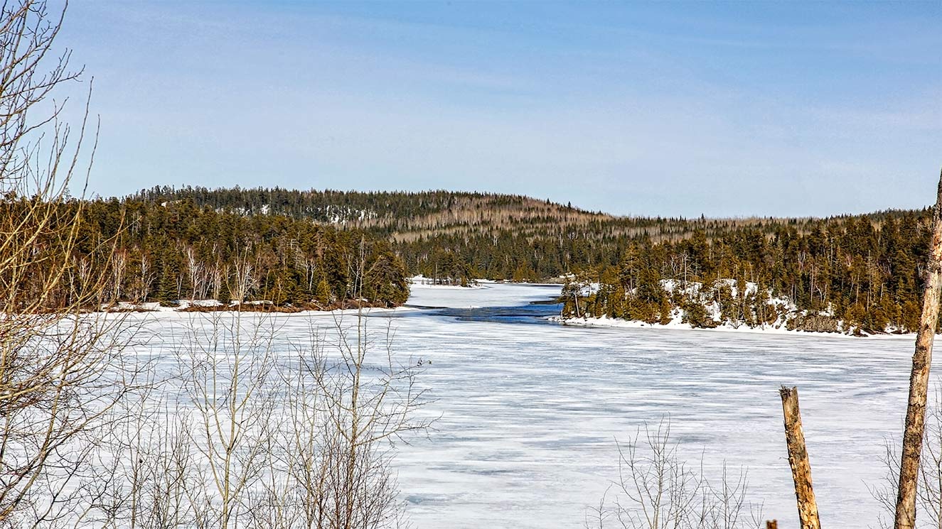 Gowganda Views: Sunny weather but not alot of melting