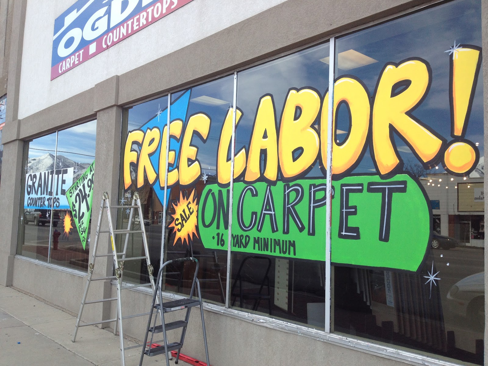 Bawden Fine Murals: ~Window Advertising!~ / Window splashes for businesses