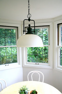 Super budget DIY light fixture update for the breakfast nook! / Create ...