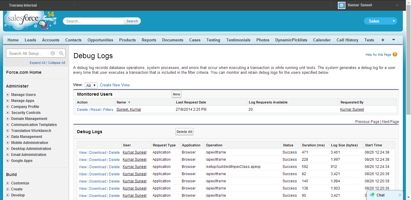 Salesforce Globe For You - Salesforce Shorts : Debug Logs in Salesforce