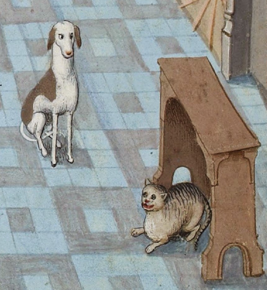 Feathers and Flowers: Medieval dogs