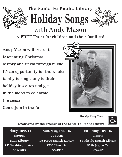 Icarus... the Santa Fe Public Library Blog: Don't Forget: Holiday Songs ...