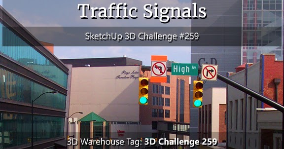 SketchUp 3D Challenge: SketchUp 3D Challenge #259: Traffic Signals