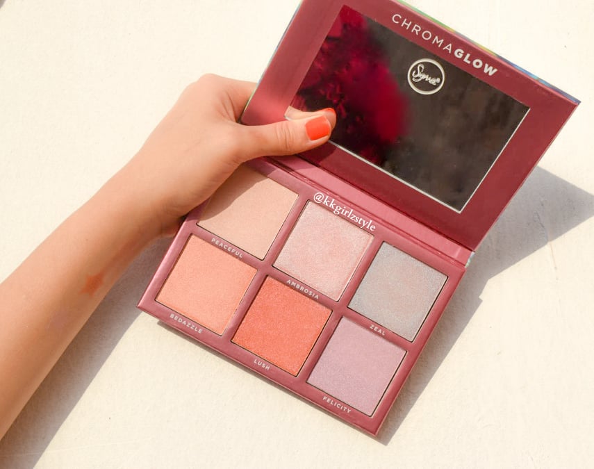 SIGMA BEAUTY CHROMA GLOW SHIMMER + HIGHLIGHTER PALETTE HIGHLIGHTER ...