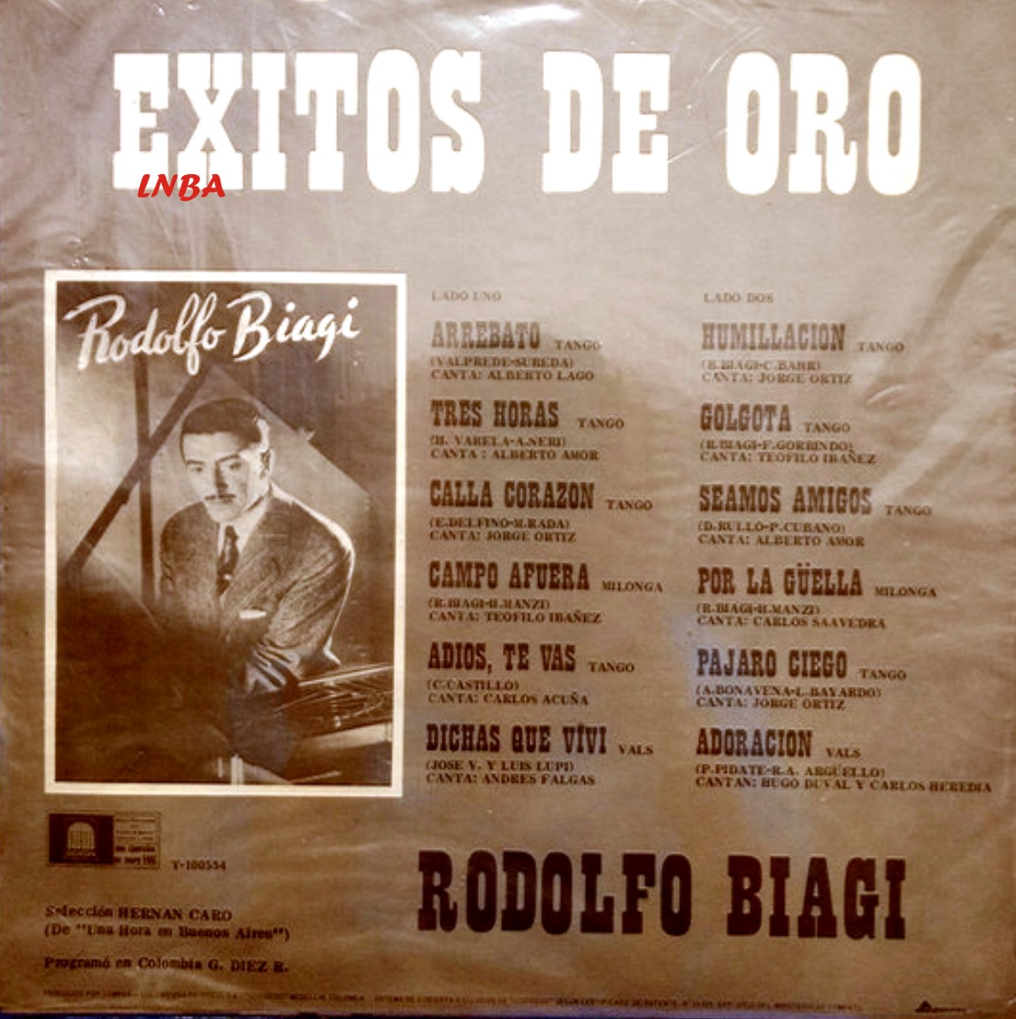 La nova Botica del Aleman.: Tango - Rodolfo Biagi - Éxitos de oro.