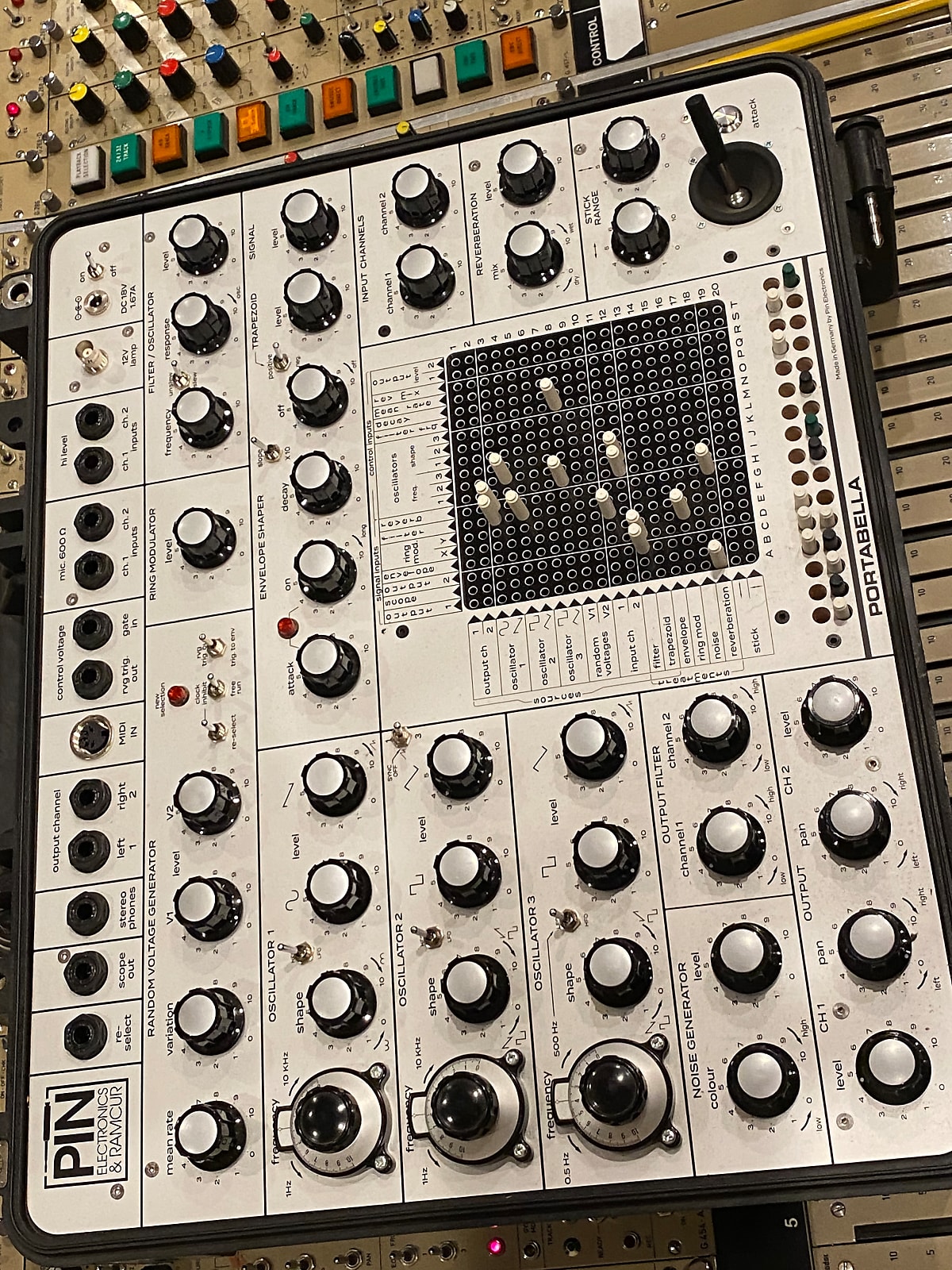MATRIXSYNTH: EMS Synthi A "Portabella" by Pin Electronics Germany