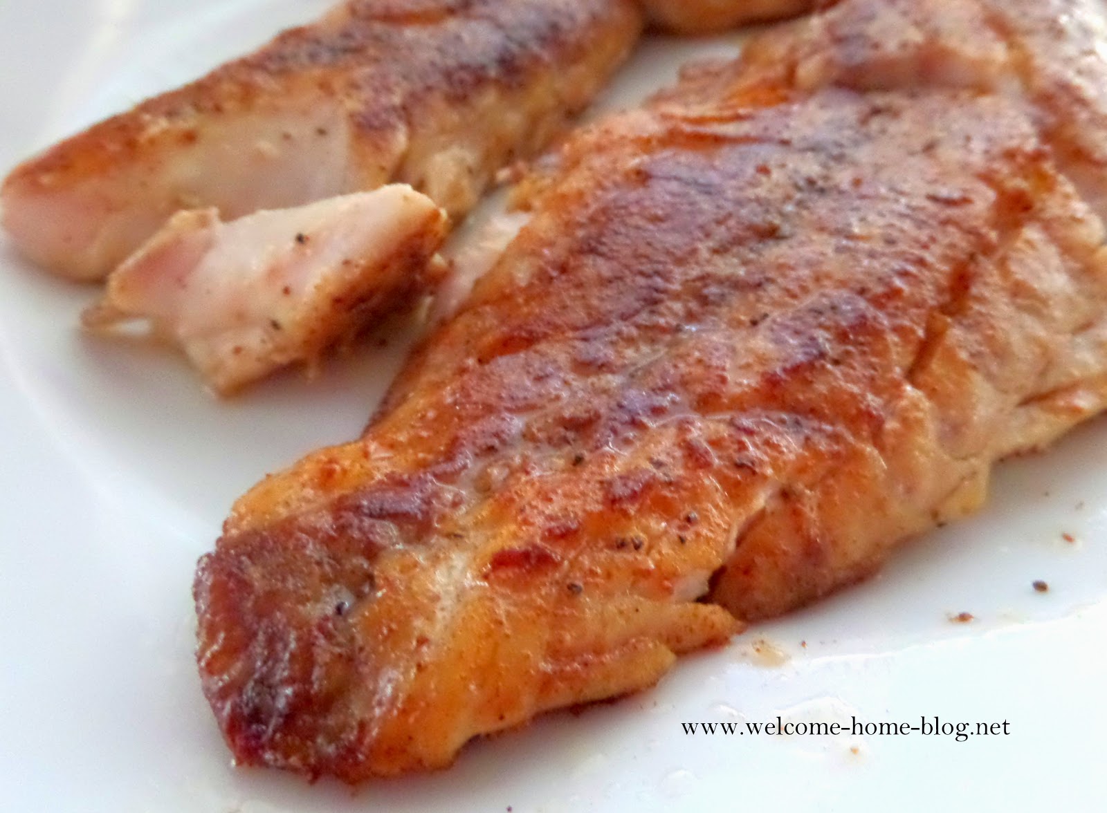 Welcome Home Blog: Pan seared Rockfish (AKA Striped Bass)