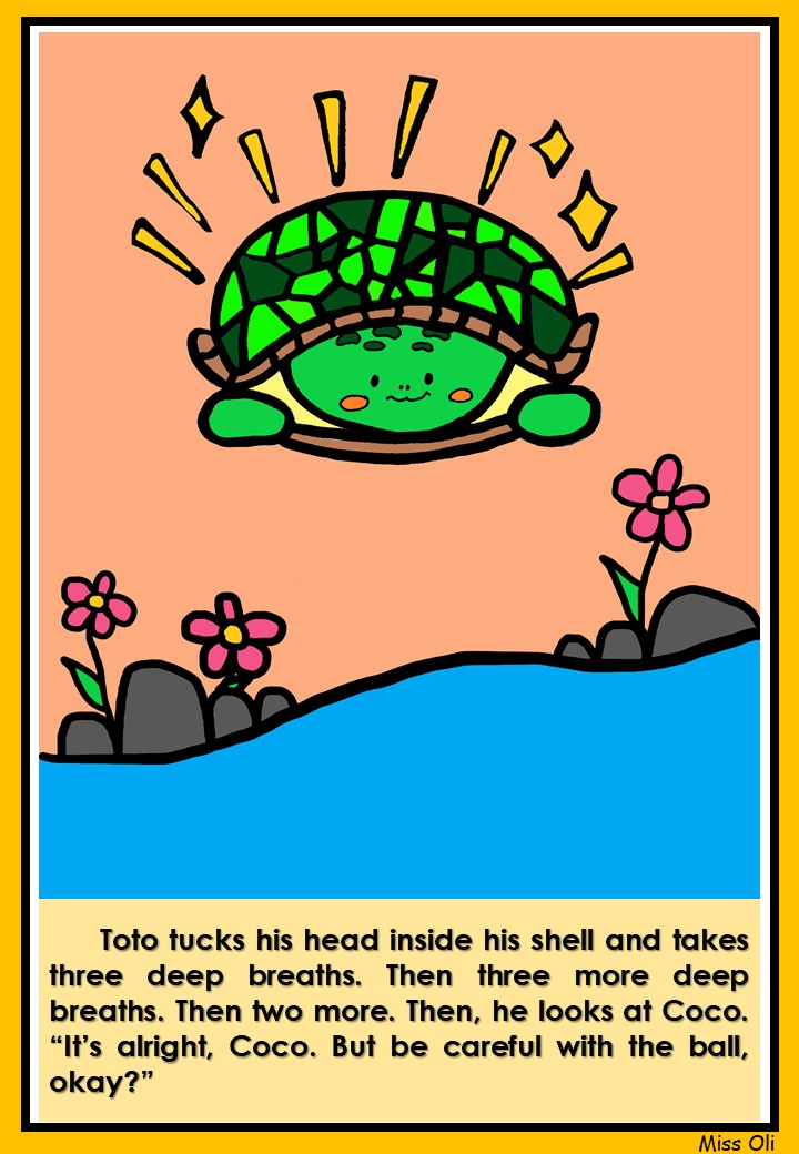Teacher Fun Files: Story Book: Toto Turtle Takes Time to Tuck and Think