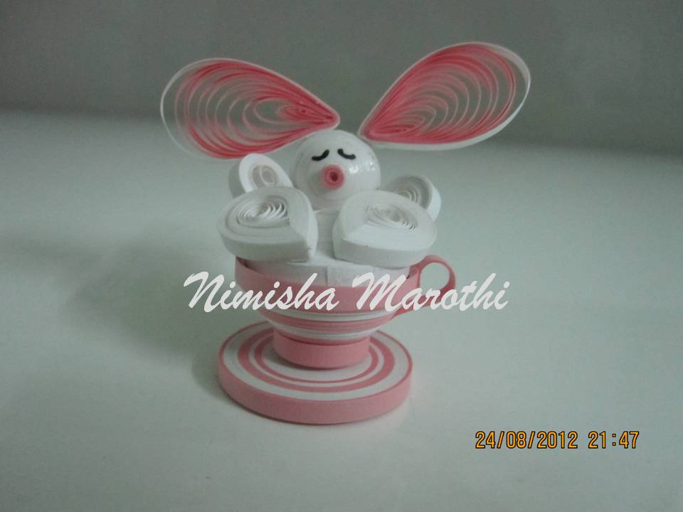 Nimisha's Creations: Bunny in a cup