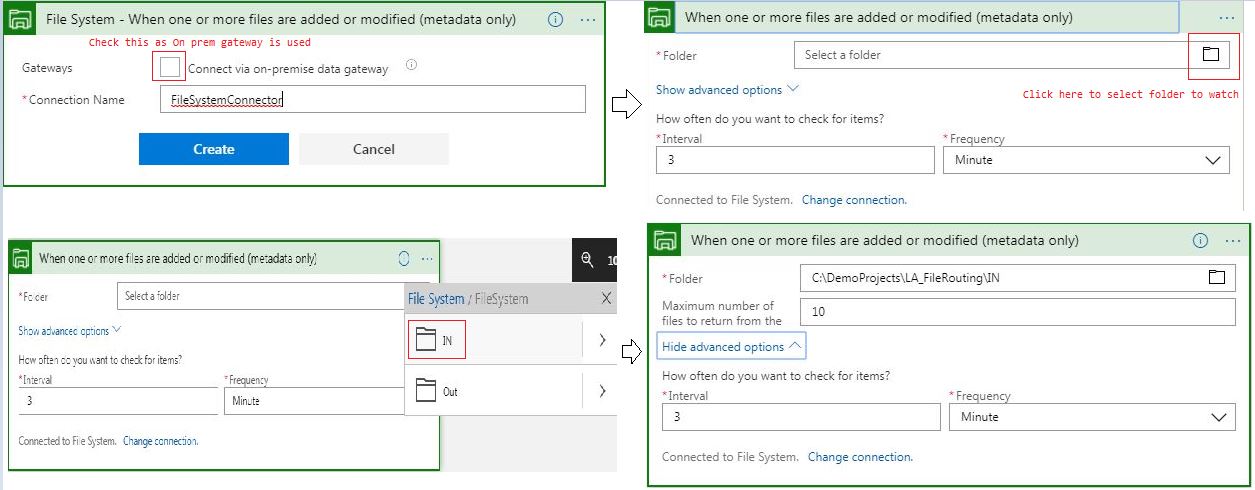 Getting Started with Logic Apps - File Routing | Connect to On Premise ...