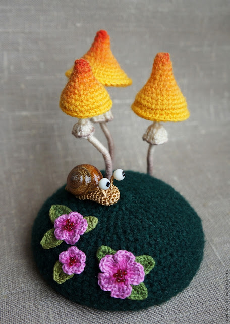 LiaKnits: Pin cushion - Crochet - Photo tutorial