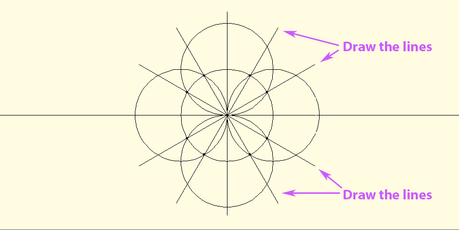 Textile Arts Now: Draw a continuous interlacing geometry motif.