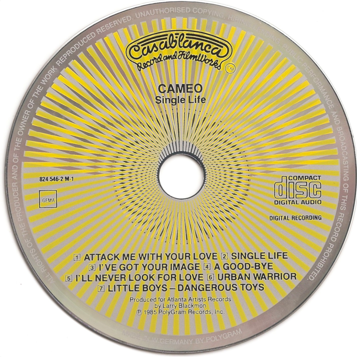 The First Pressing CD Collection: Cameo - Single Life