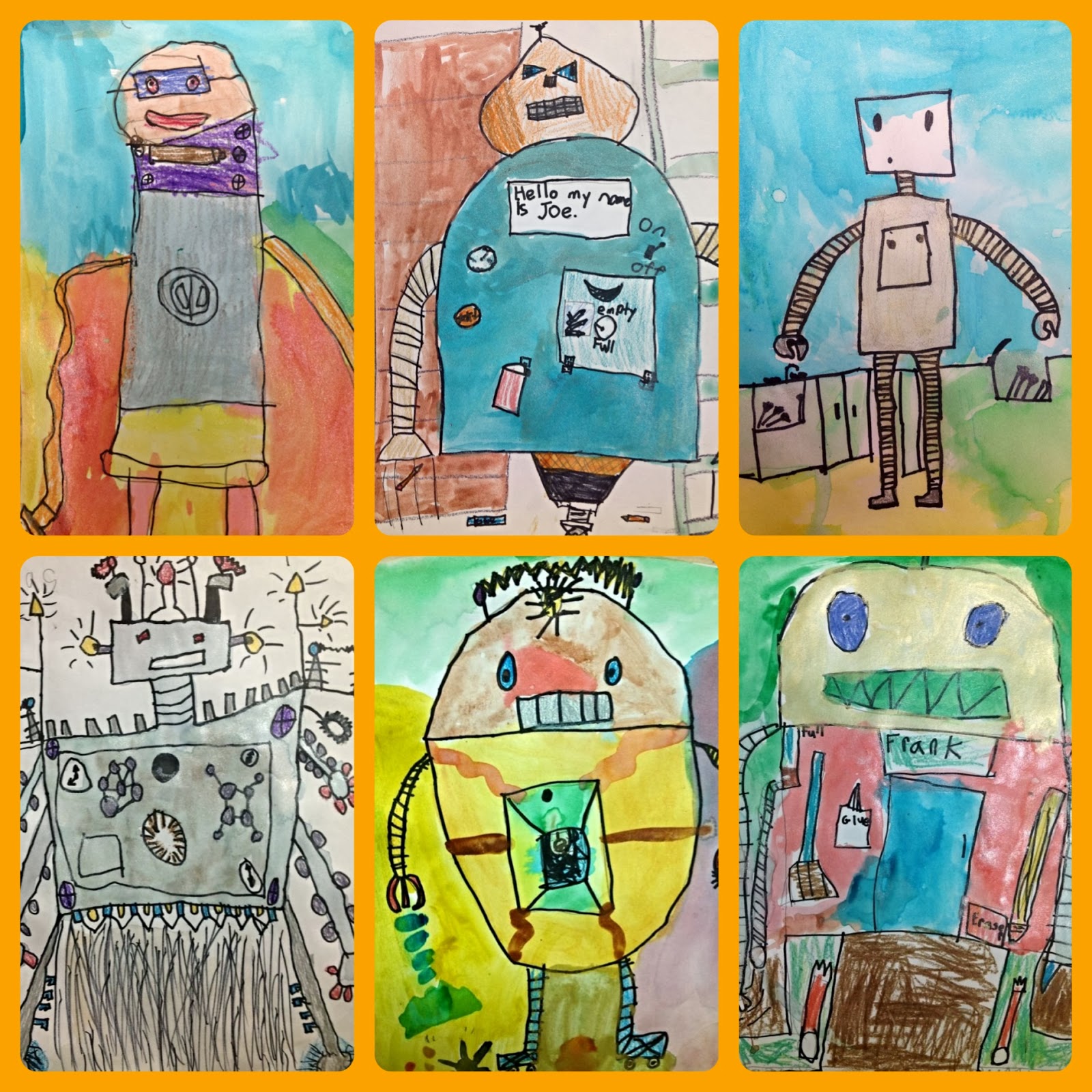 BES Art: Art Room Robots - Grade 2