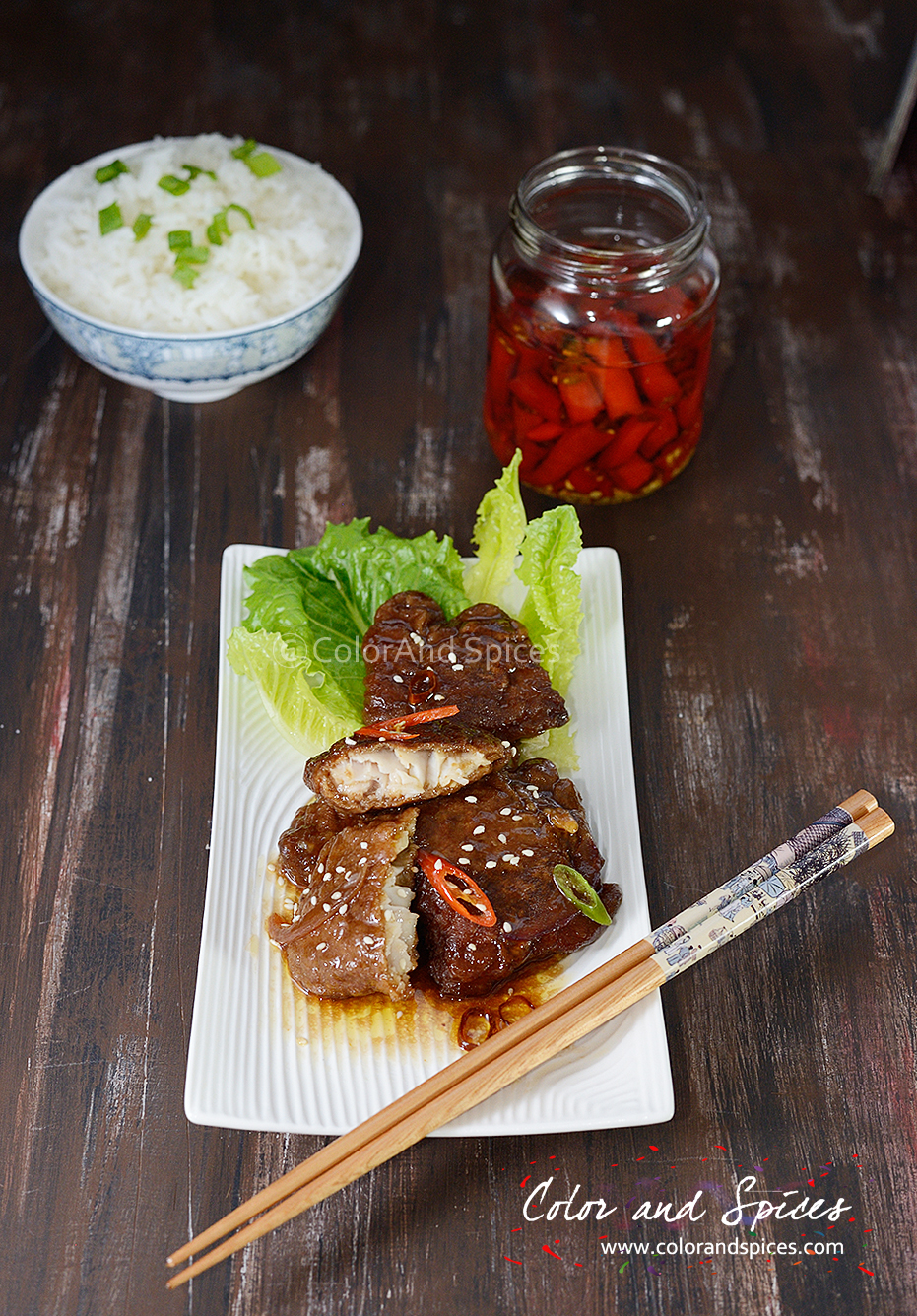 Color and Spices: Chilli fish....