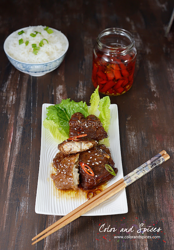 Color and Spices: Chilli fish....