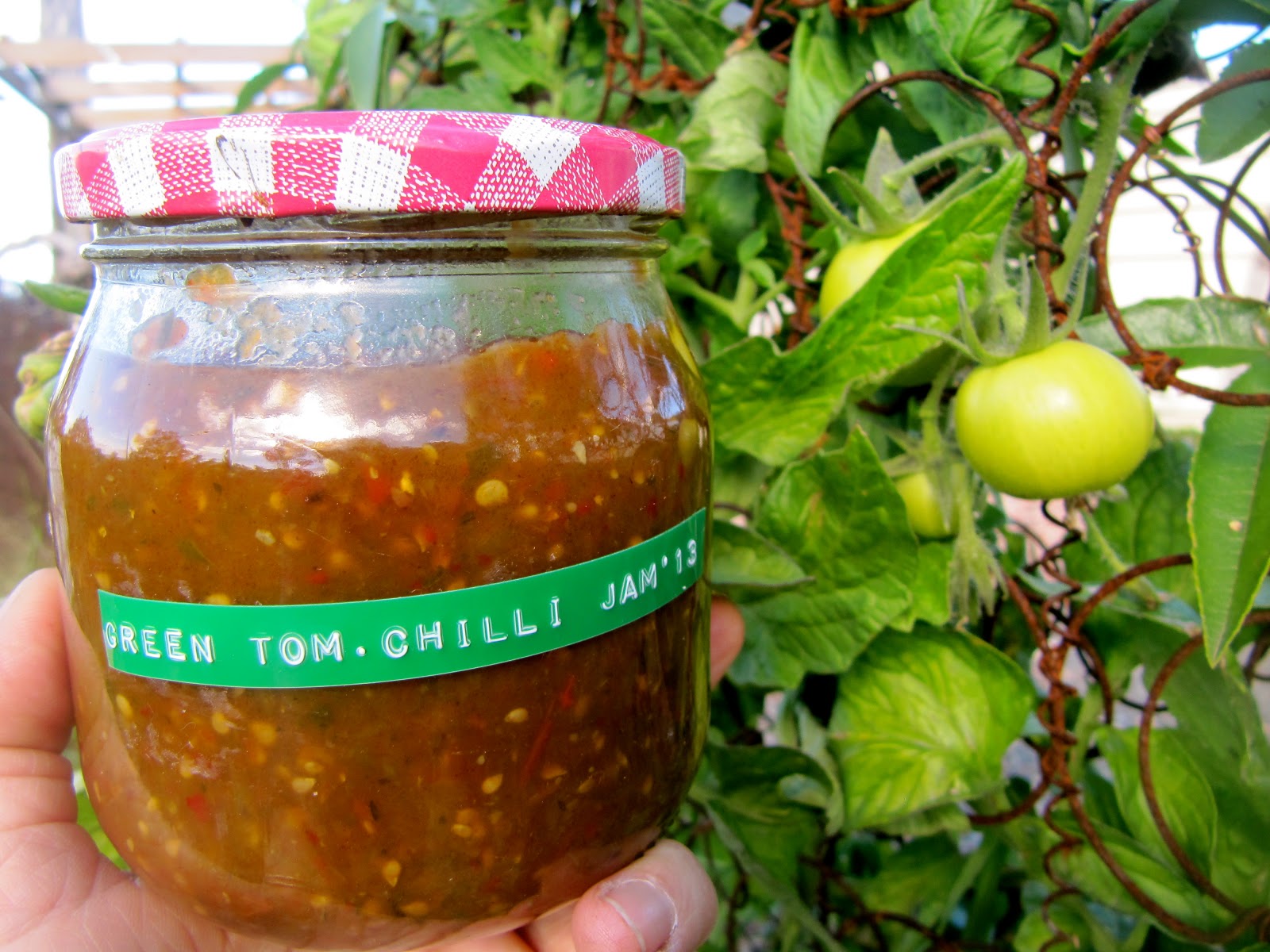 pearl & elspeth: Green tomato and chilli jam - it's a knockout!
