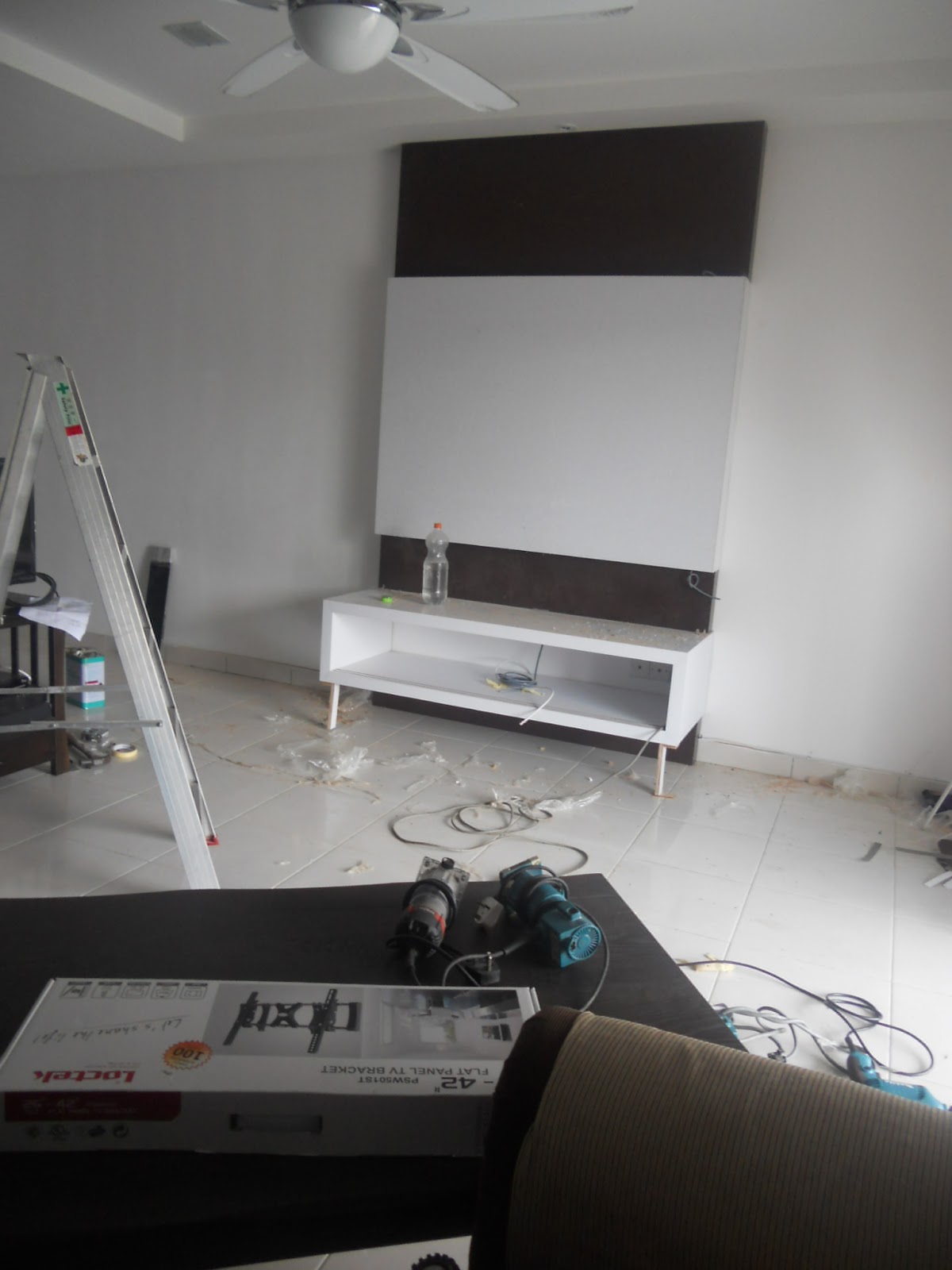 It's My LiFe: kos pasang tv panel/tv console/tv kabinet pasang siap ...