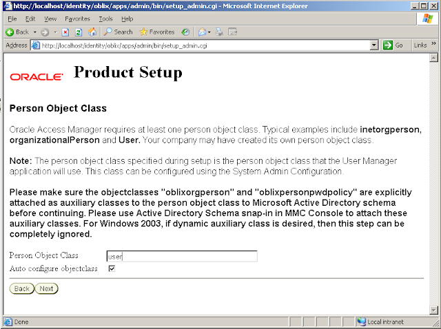 IAM IDM: OIM & OAM 10g installation Part 4: Identity System Console Setup