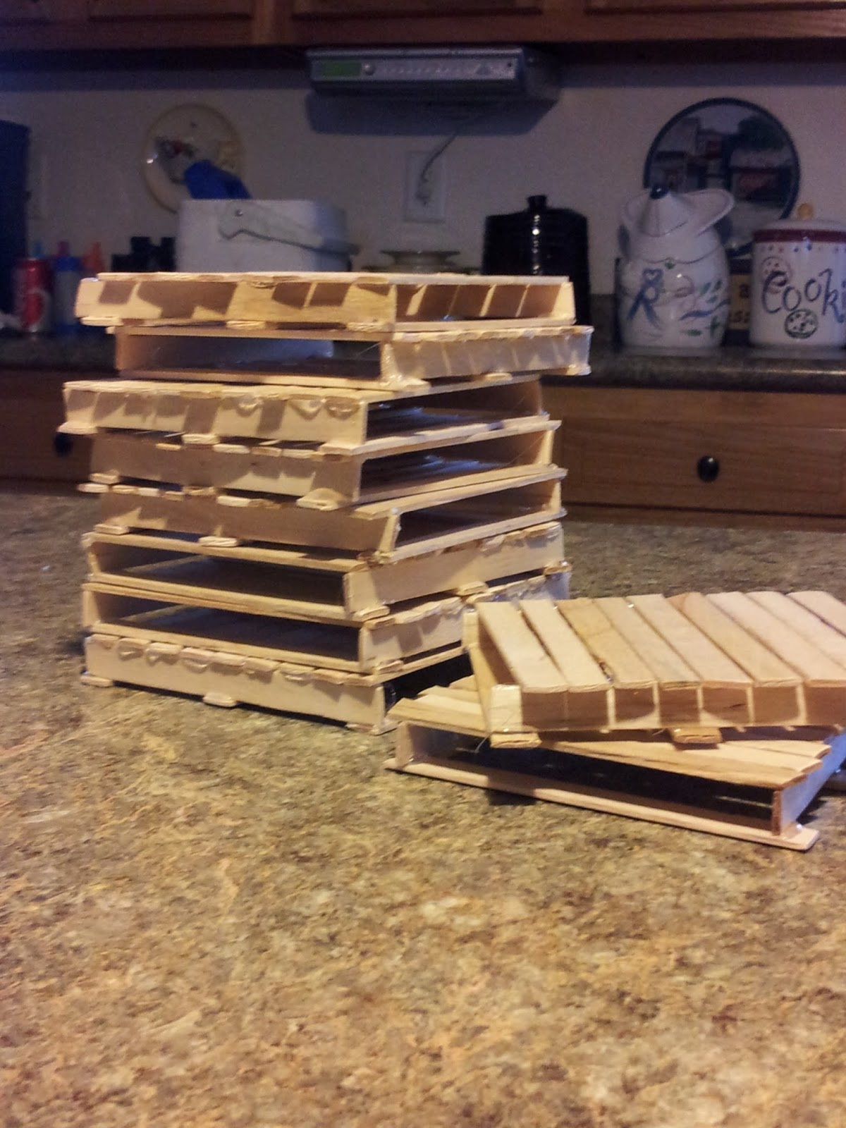 Everybody's Crafting for the Weekend: Mini Pallet Coasters