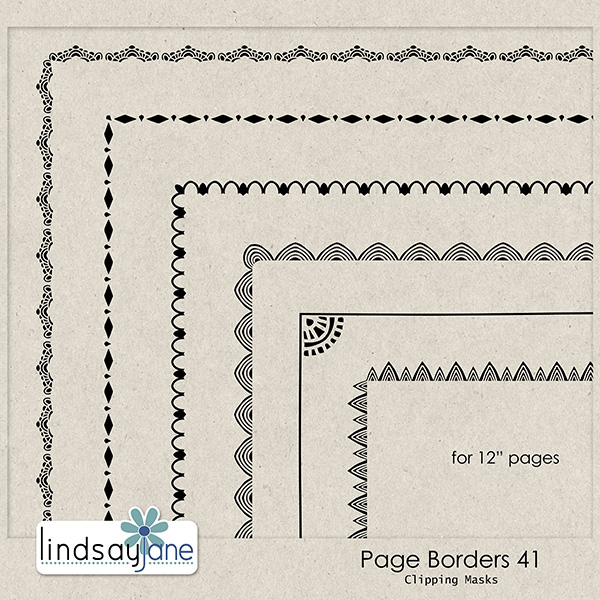 Lindsay Jane Designs: Page Borders 41 and 42