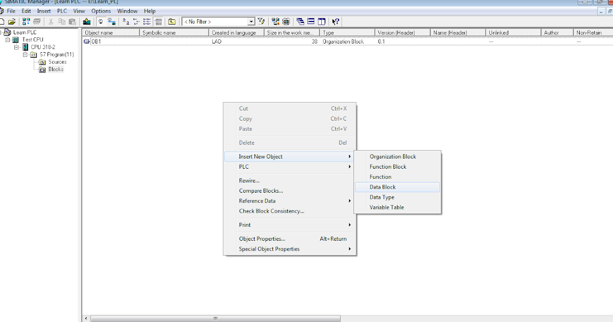 شرح Data Block فى Siemens PLC موقع الهندسة الكهربية
