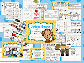 Scissors and Crayons: Curious George and Community Helpers
