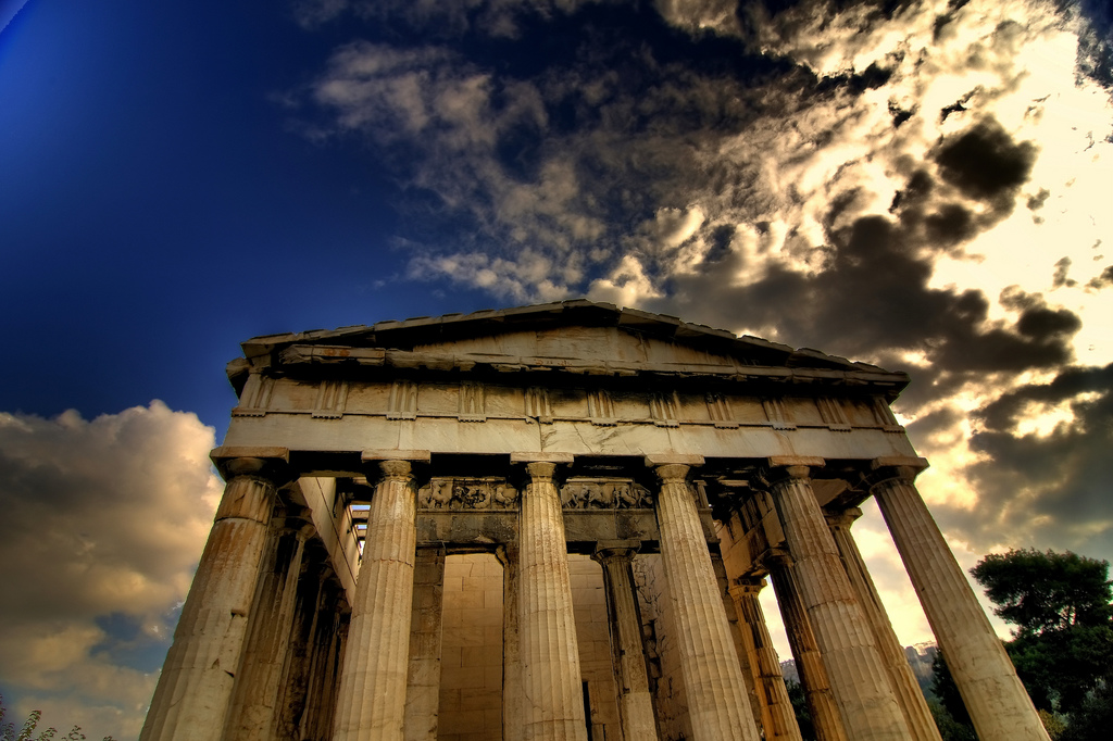Araceli Rego: Del óleo al cincel: HEFESTION,EL TEMPLO DE HEFESTO
