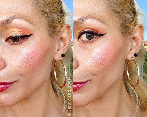 Summer Brightness: Orange Lashes And Glowy Skin - Candy and Style