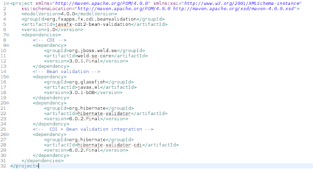 Aprendendo JavaFX: JavaFX com Bean Validation e CDI 2.0