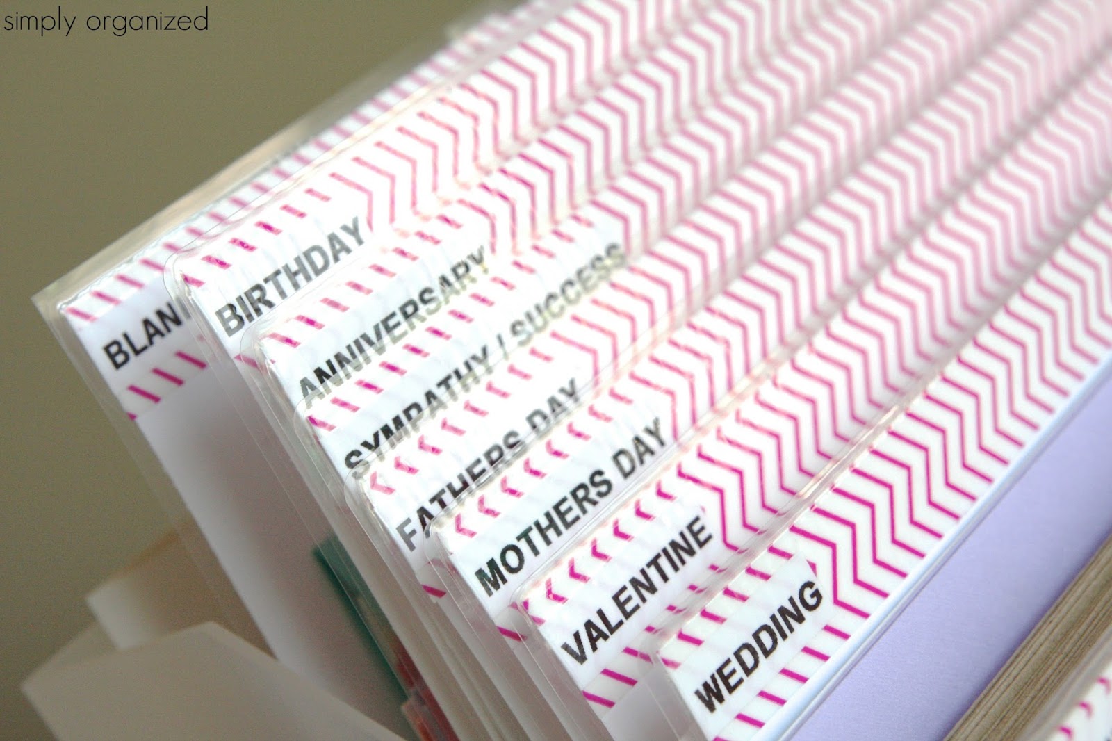 DIY: Greeting Card Organizer - Simply Organized
