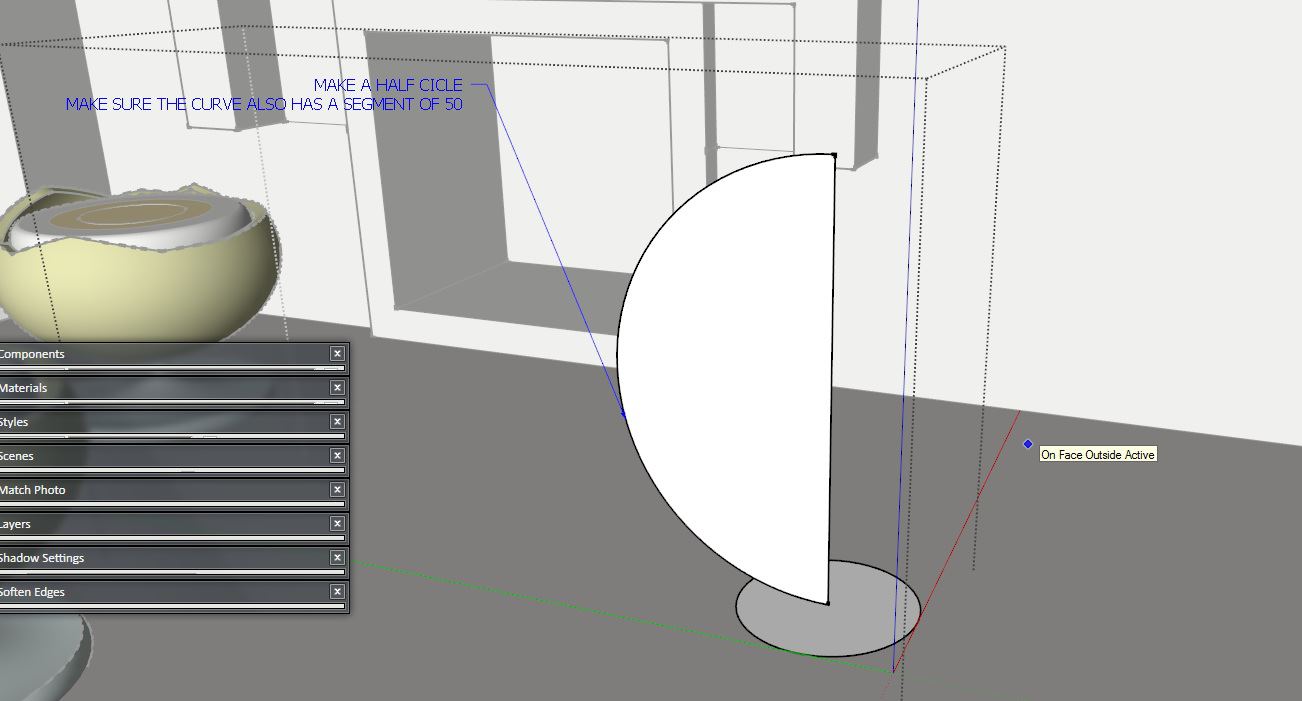 SKETCHUP TEXTURE: SKETCHUP TUTORIAL HOW TO MODELLING AN "EGG SHELL CHAIR"