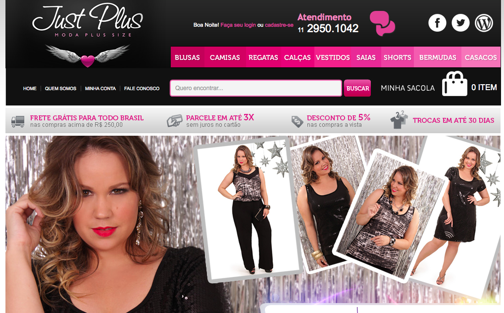 Alinne Rosa: Loja Virtual Just Plus