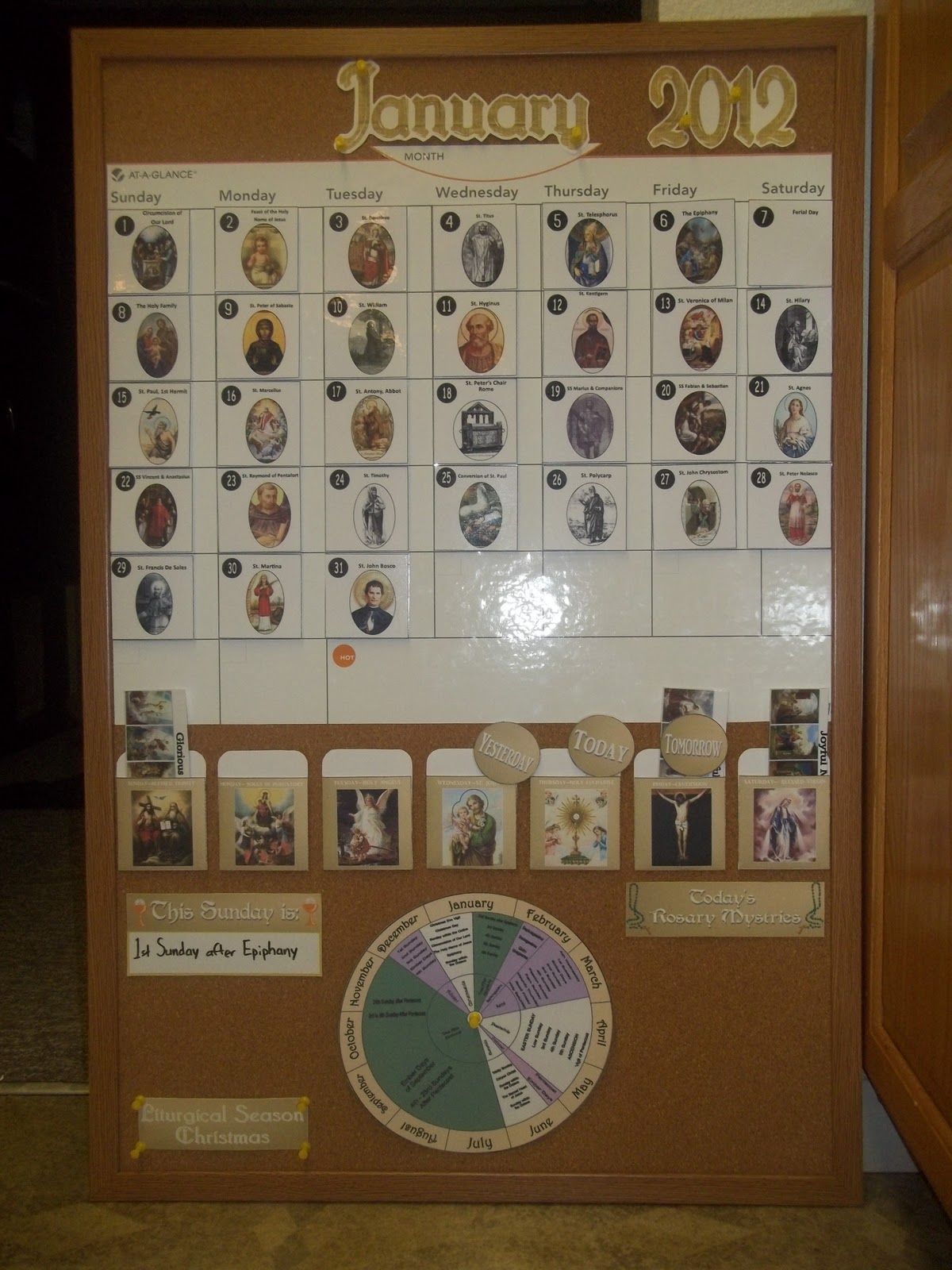 In Faith and Love: DIY Liturgical Year Bulletin Board